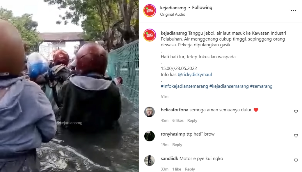 BREAKING NEWS! Tanggul Jebol di Tanjung Emas Semarang Kembali Terjadi ...