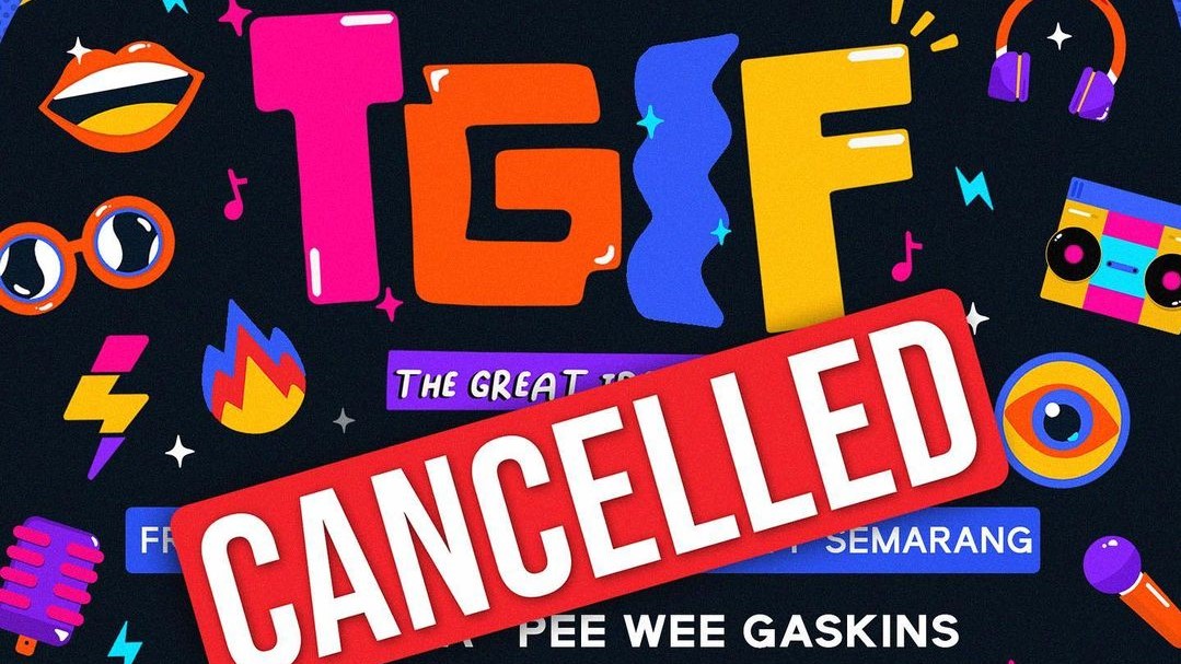 Konser TGIF 2022 Dibatalkan, Sal Priadi Hingga Pee Wee Gaskins Gagal ...