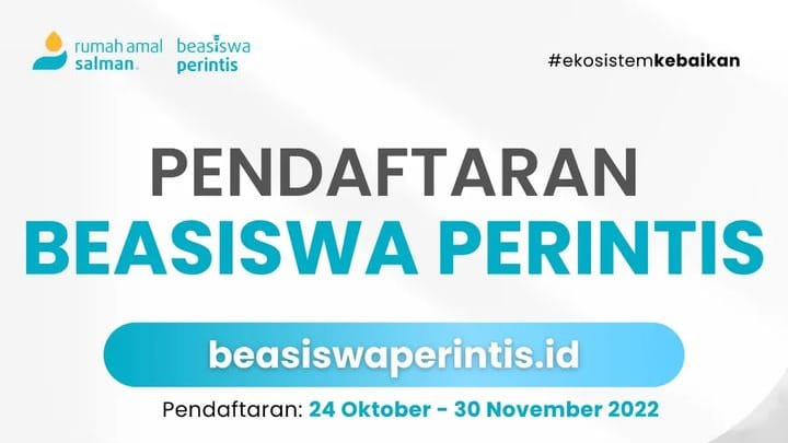 Beasiswa Perintis 2023 Dibuka untuk Siswa SMA Sederajat dan Gapyear ...