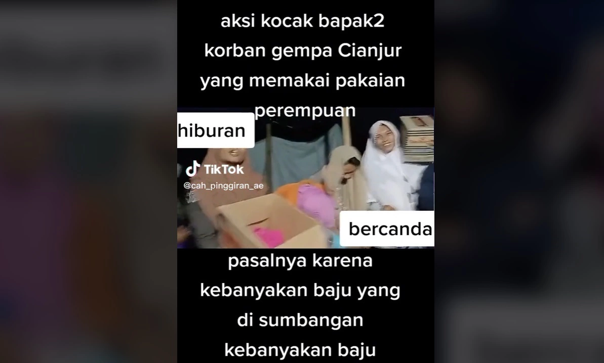 Pengungsi Pria Gempa Cianjur Pakai Daster Viral, Gubernur Jawa Barat ...