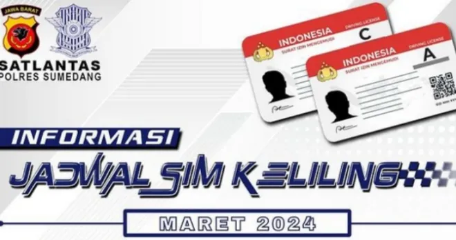 Jadwal SIM Keliling Sumedang Maret 2024, Hadir di tanggal 18-23 ... Jadwal SIM Keliling Sumedang Maret 2024, Hadir di tanggal 18-23 ...